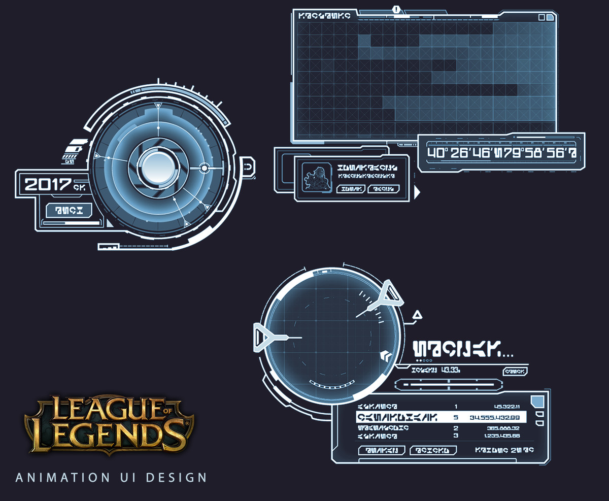 LEAGUE OF LEGENDS: Animation UI Design